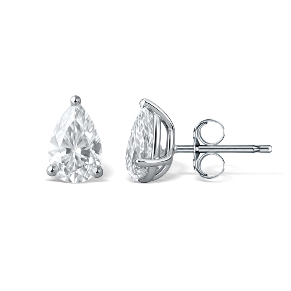 Lab-Grown Diamond Pear Shaped Studs – Maya J