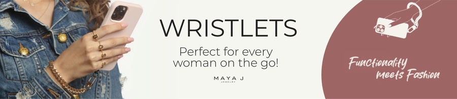 Bracelet Hair Ties, Handmade Jewelry, Birthstones Charms, Personalized – Maya J