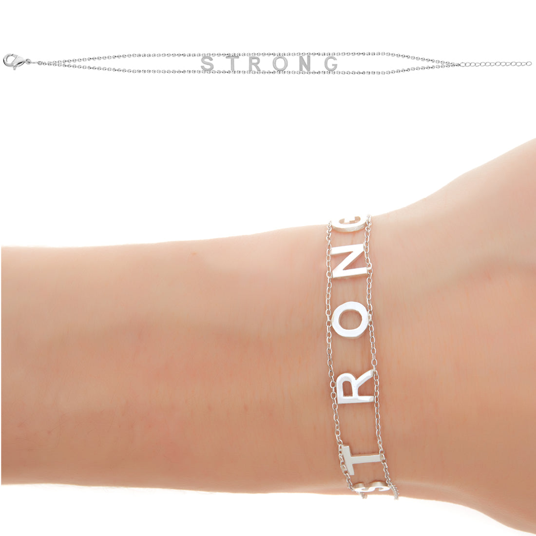 STRONG Bracelet EB24W | EMPOWERED Bracelets by Maya J Jewelry